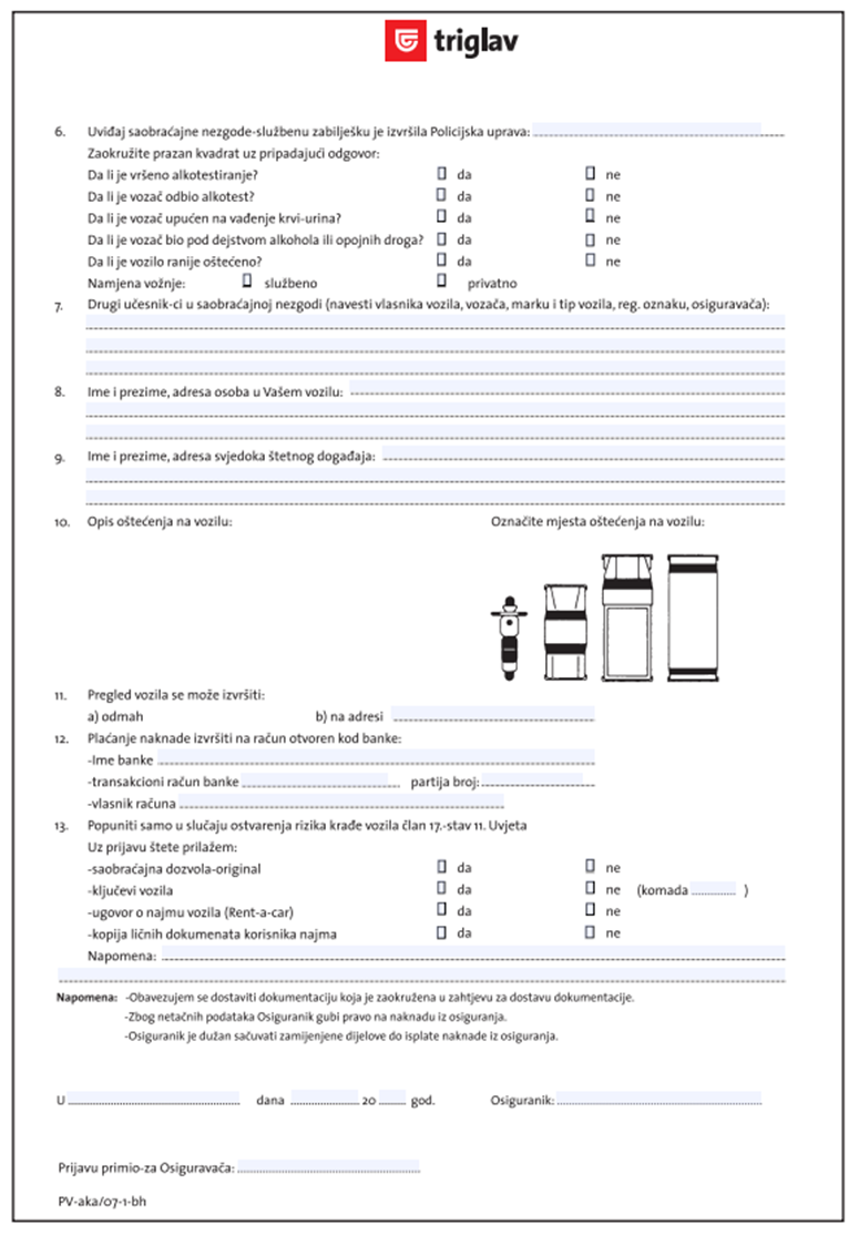 Prijava štete po osnovu auto kasko osiguranja - Sve ce biti u Redu ...